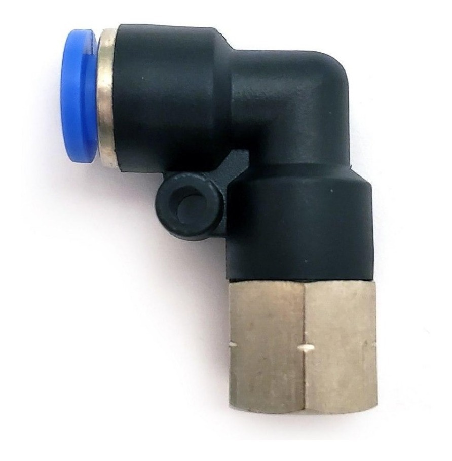 10 Pz De Conector/racor Neumático Codo Hembra 1/8 X 6 Mm | Instrutek